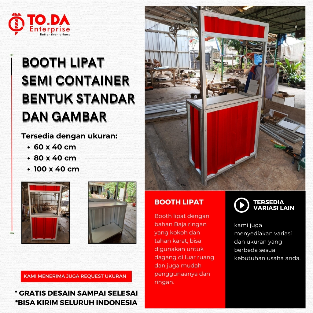 Jual Booth Lipat Semi Container | Shopee Indonesia