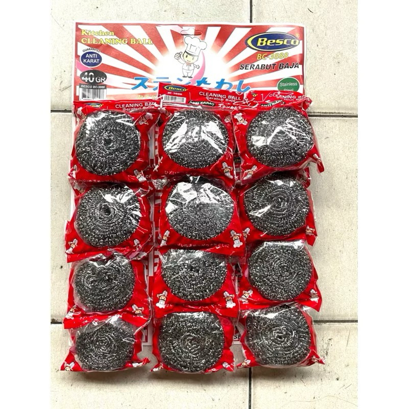 Jual SERABUT BESI BESCO FULL STAINLESS STEEL ANTİKARAT 40GR HARGA ...