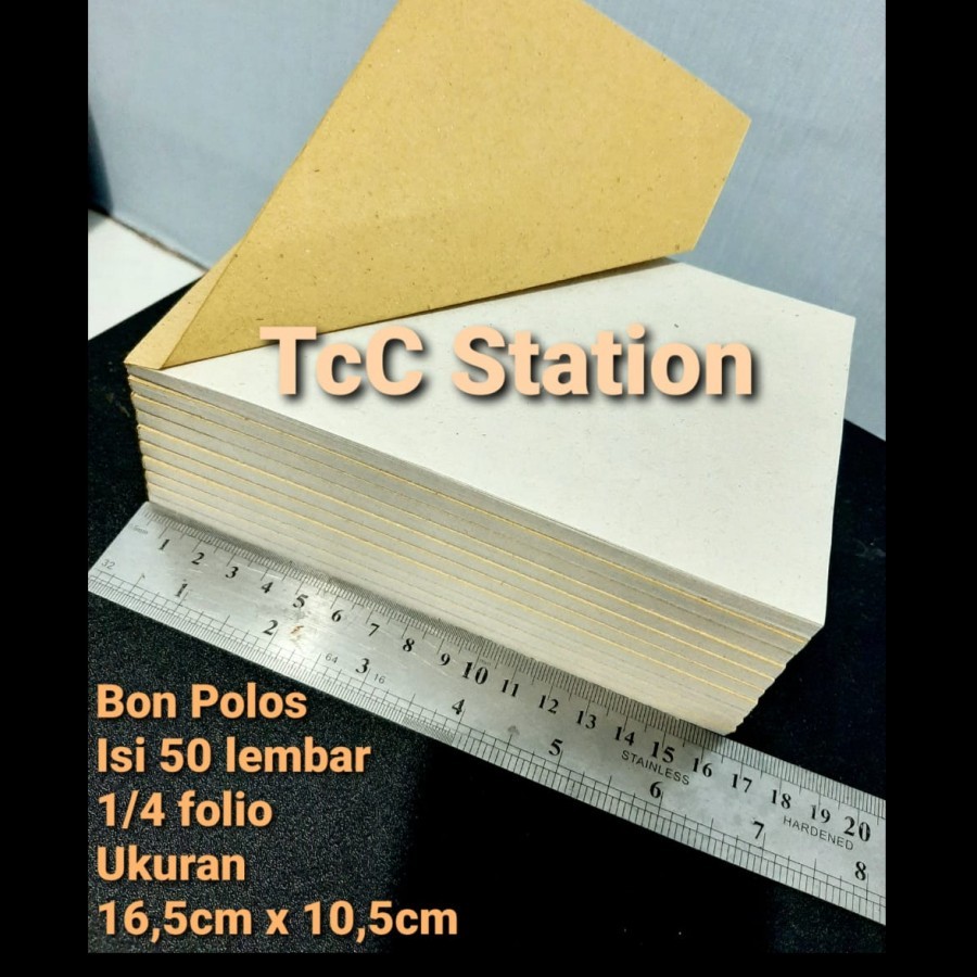 Jual RB Nota Koran Bon Polos 1/4 Folio Isi 100 Lembar ( 5 Buku ) - Isi ...