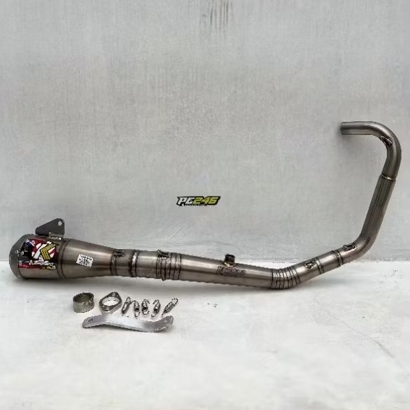 Jual Knalpot Mx King GT pro Race Titanium Kawahara By Racetech | Shopee ...