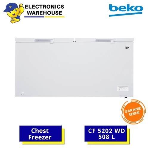 Jual Beko Chest Freezer 520L with external handle CF5202WD - White ...