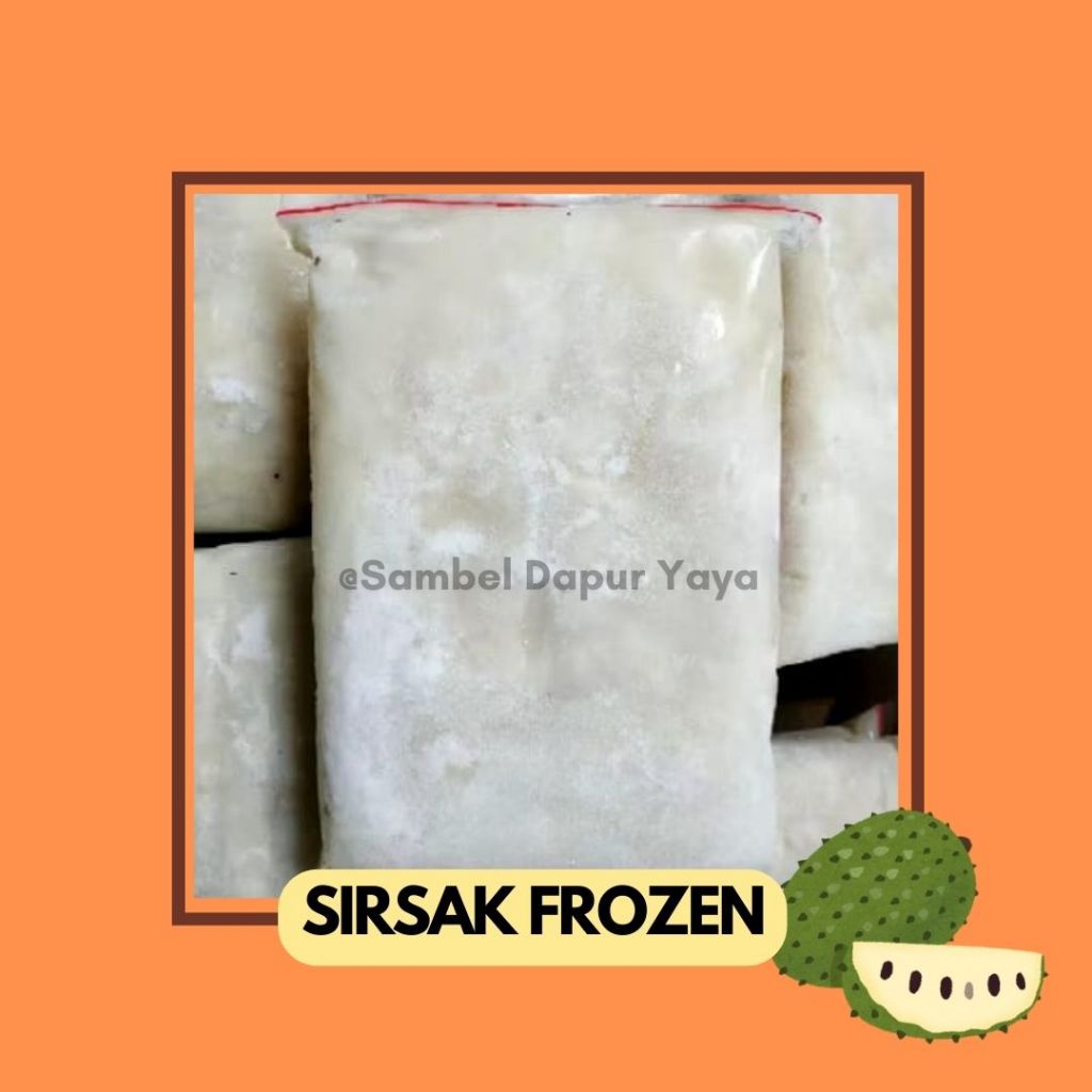 Jual DAGING SIRSAK/SIRSAT KUPAS TANPA BIJI FROZEN PREMIUM 1 KG / 1000GR ...
