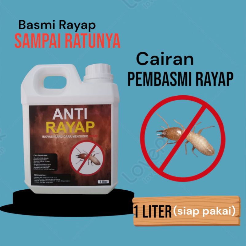 Jual Cairan PEMBASMI RAYAP SUPER AMPUH ISI 1LITER SIAP PAKAI | Shopee ...