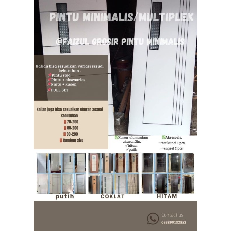 Jual Pintu Minimalis || pintu rumah || pintu murah berkualitas || pintu ...