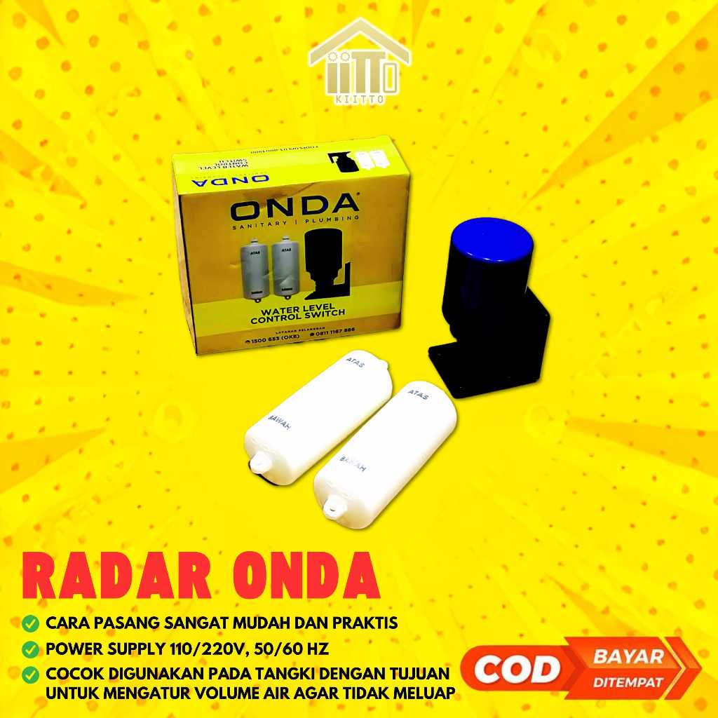 Jual RADAR AIR ONDA / RADA PELAMPUNG OTOMATIS ONDA / RADAR TOREN ONDA ...