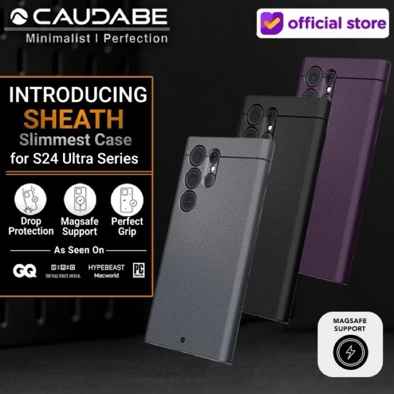 Jual Caudabe Sheath Magsafe Case Samsung S24 Ultra 5G - Casing | Shopee ...