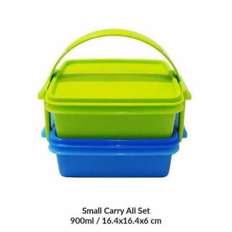 Jual (Ready Medan) Tupperware Small Carry All Set Biru Hijau New ...