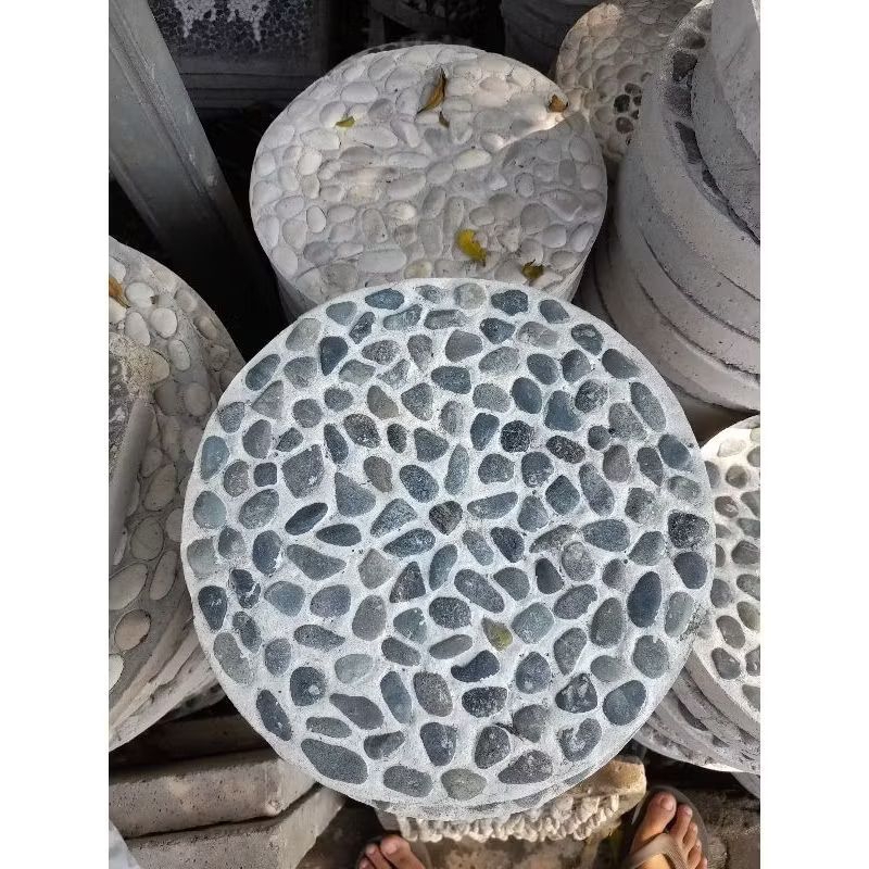Jual steping stone, bulat, batu hitam , batu hiasan taman+Pijakan kaki ...