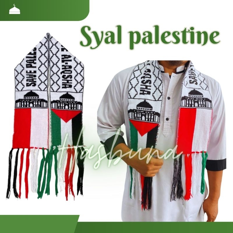 Jual Sorban Syal palestine rawis rajut | Shopee Indonesia