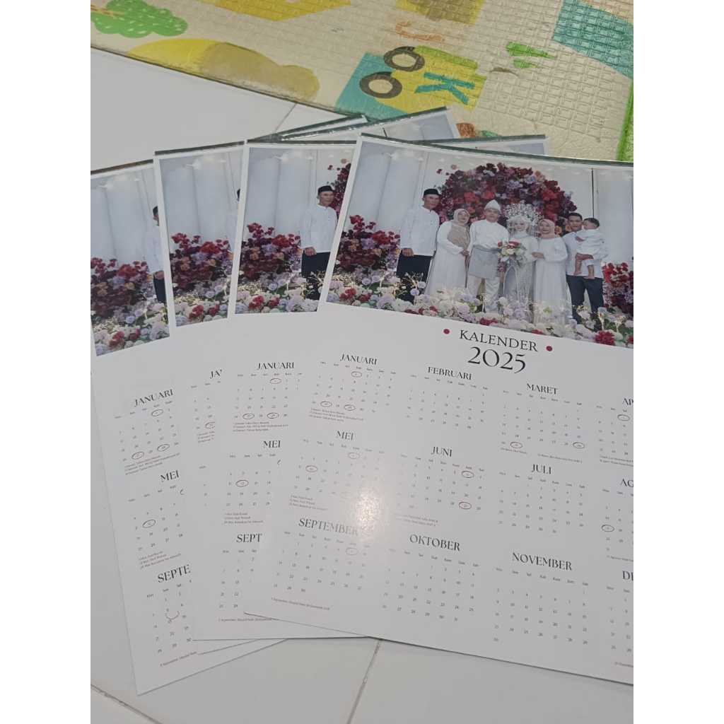 Jual KALENDER DINDING CUSTOM LENGKAP DENGAN LIBUR NASIONAL | Shopee ...
