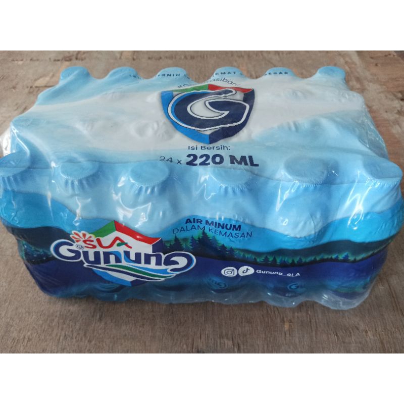 Jual Air Mineral Gunung 220 ML x 24 Botol / Pack | Shopee Indonesia