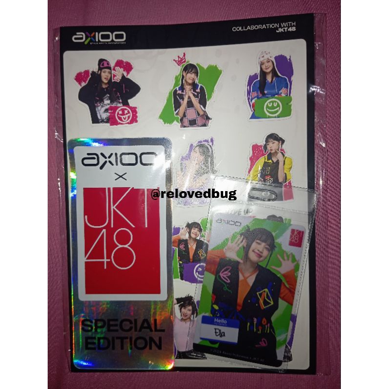 Jual Axioo x JKT48 Ella PC | Photocard, Sticker fullpack | Shopee Indonesia