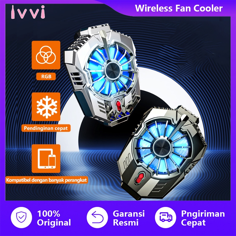 Jual 【COD】IVVI Fan Cooler X20 Funcooler Pendingin Hp 3 Gear LED Gaming Kipas Hp Cooling Fan RGB ...