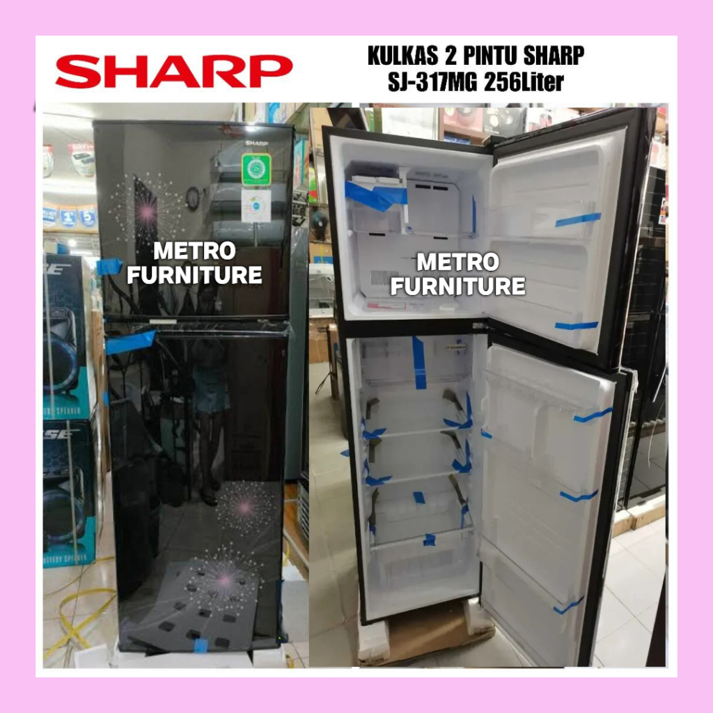 Jual SHARP 2 PINTU SJ 317 MG 256 LITER KULKAS SHARP 2 PINTU SJ 317 MG ...