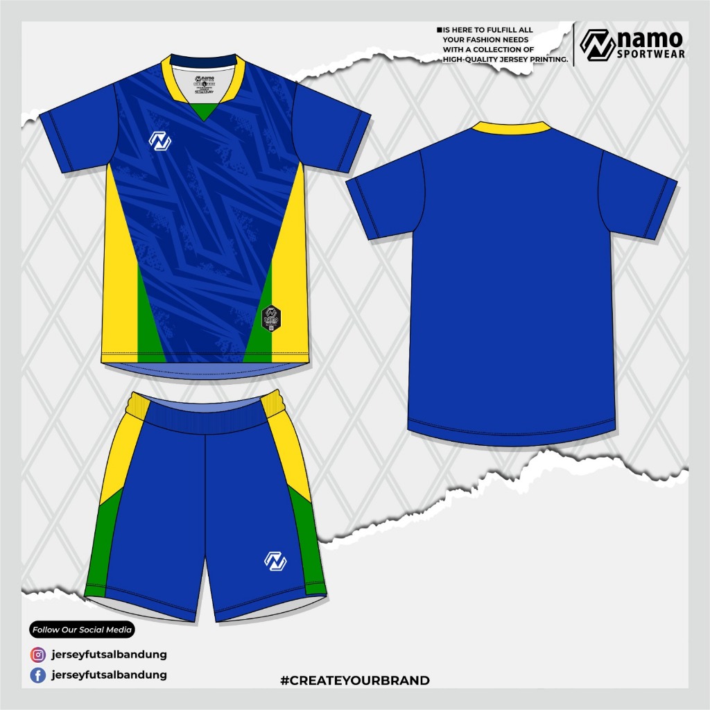 Jual JERSEY BOLA ORIGINAL NAMO VOLVO BIRU JERSEY FUTSAL ORIGINAL NAMO ...