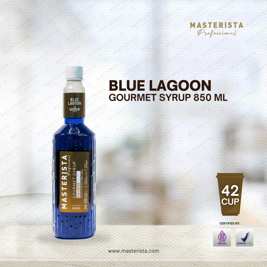 Jual Masterista Sirup Rasa Blue Lagoon 850ml / Blue Lagoon Syrup ...