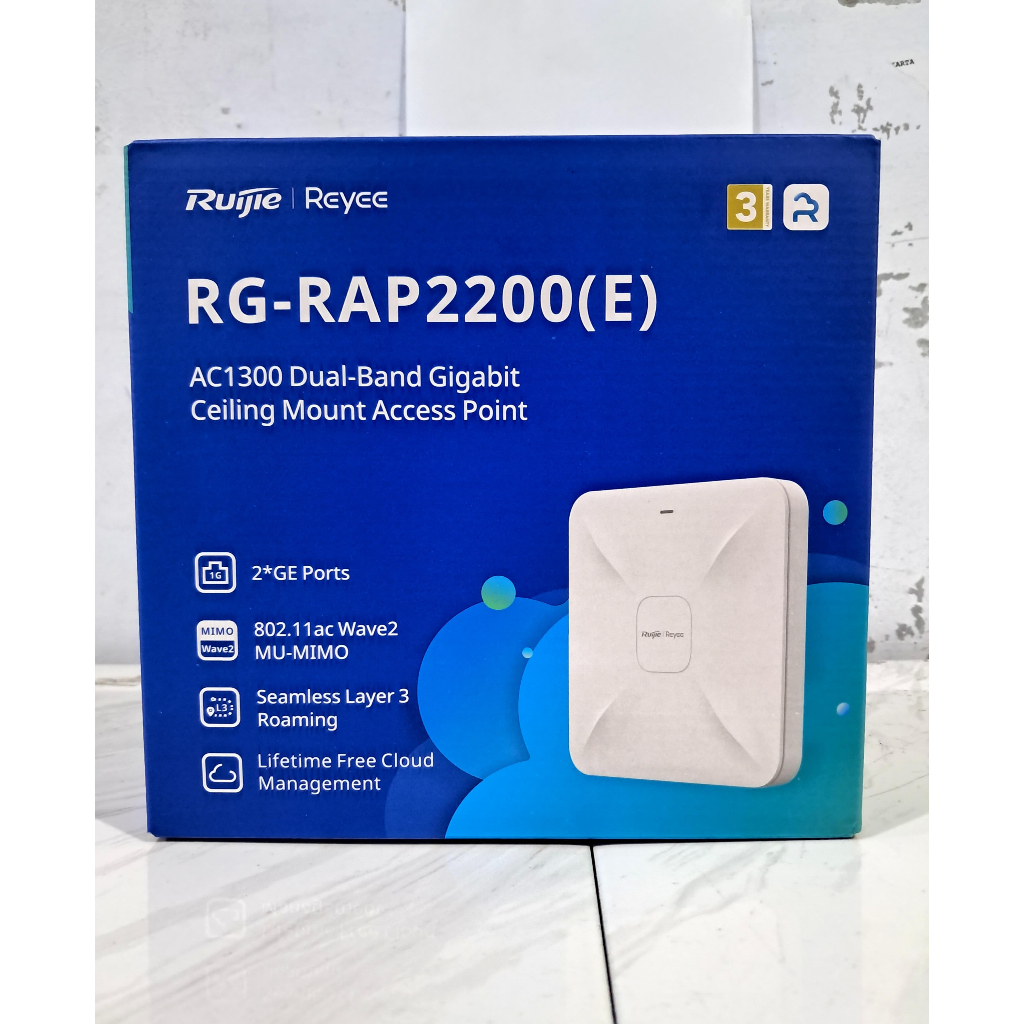 Jual Ruijie Reyee RG-RAP2200E AC1300 Dual Band Ceiling AP 3tahun ...