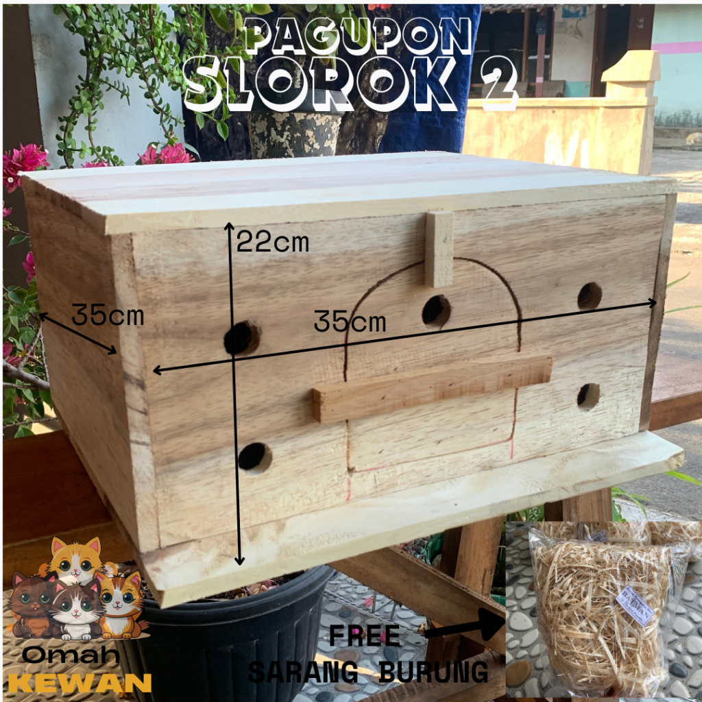 Jual Gupon Merpati Model Pintu tengah - Ukuran 35cm x 35cm x 22cm ...
