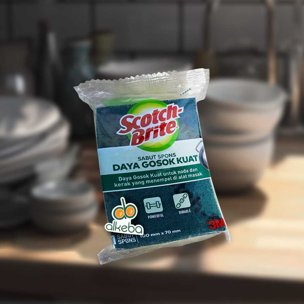 Jual 3M Scotch Brite Spoons / Sabut Spon Sponge Busa Hijau Kuning Cuci ...