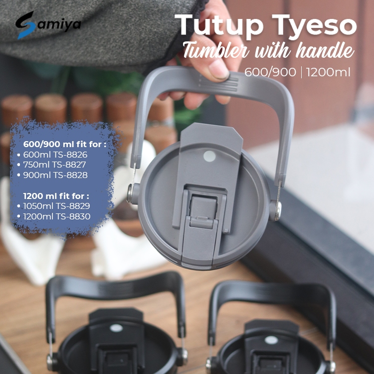 Jual TUTUP tumbler handle 2in1 ORI / TUTUP botol minum portable fitness ...