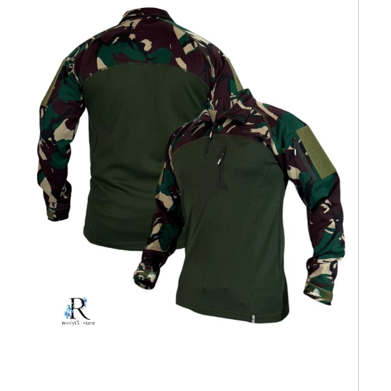 Jual [NEW] Kaos BDU lengan panjang scuba malvinas premium MODEL A | kaos lapangan multifungsi ...