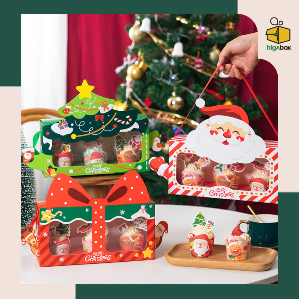 Jual Paper box Cupcake / Box Cupcake Ivory Lubang / dus cupcake / box ...