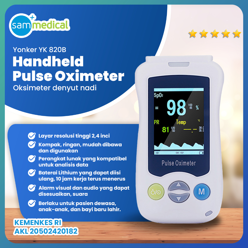 Jual Yonker Finger Pulse Oximeter / Oxymeter / Saturasi Oxygen / Alat ...