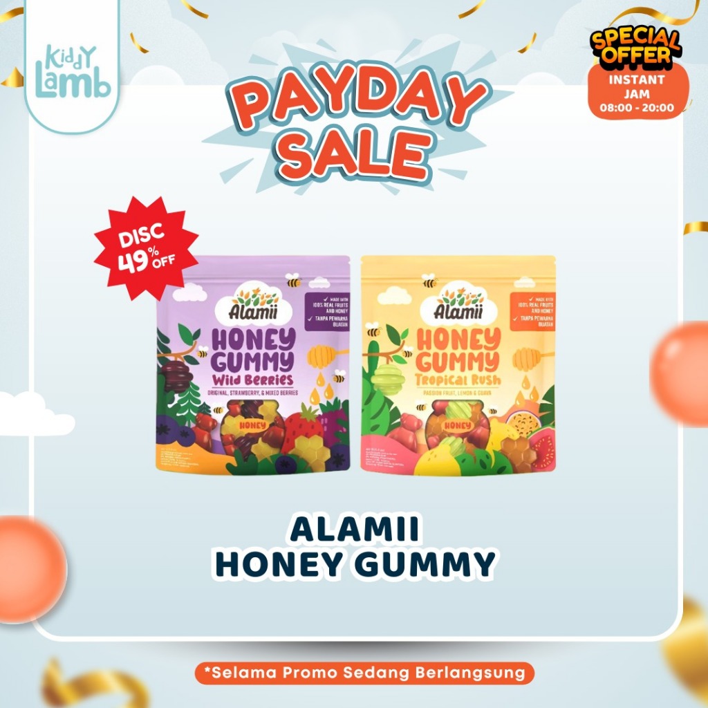 Jual Alamii Honey Gummy 40gr / Snack Cemilan Anak Sehat Rendah Gula ...