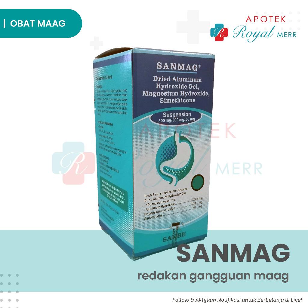 Jual SANMAG SYRUP 120 ML Mengobati Nyeri Lambung Dan Mual | Shopee ...