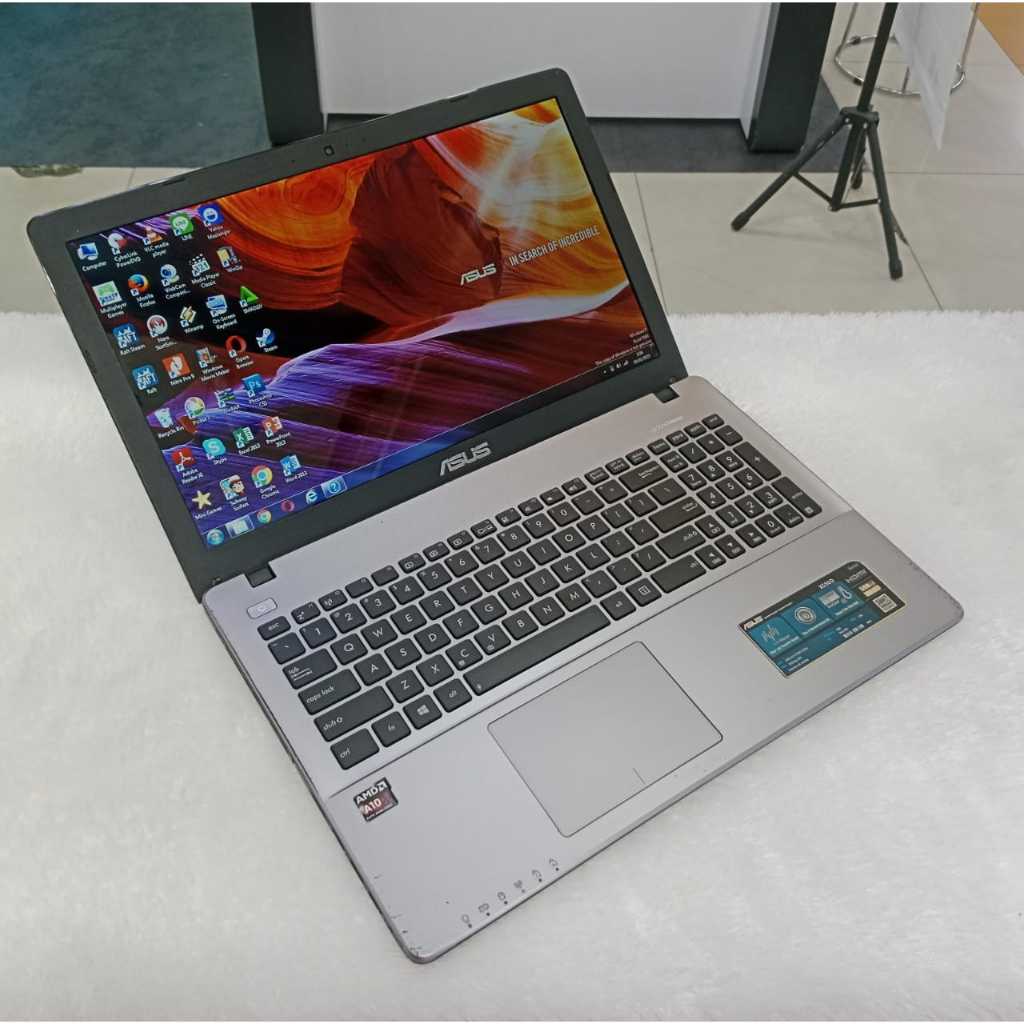 Jual laptop Leptop second asus x550D amd A10-5750m RAM 8GB ssd 256GB 15 inc Siap Pakai | Shopee ...