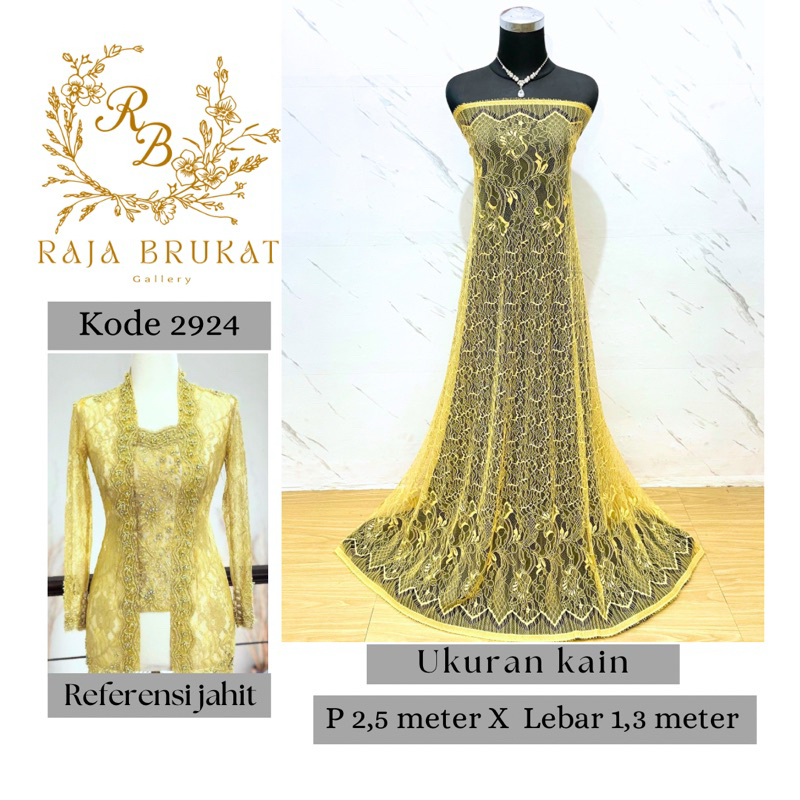 Jual Kain Panel Semi Prancis Chantily - 2924 - Grade B - P 2,5 m L 1,5 ...