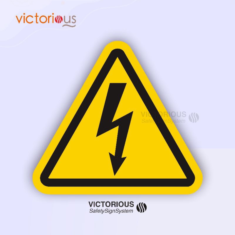Jual Sticker Safety Sign K3 Standar ISO 7010 Simbol Bahaya Sengatan ...