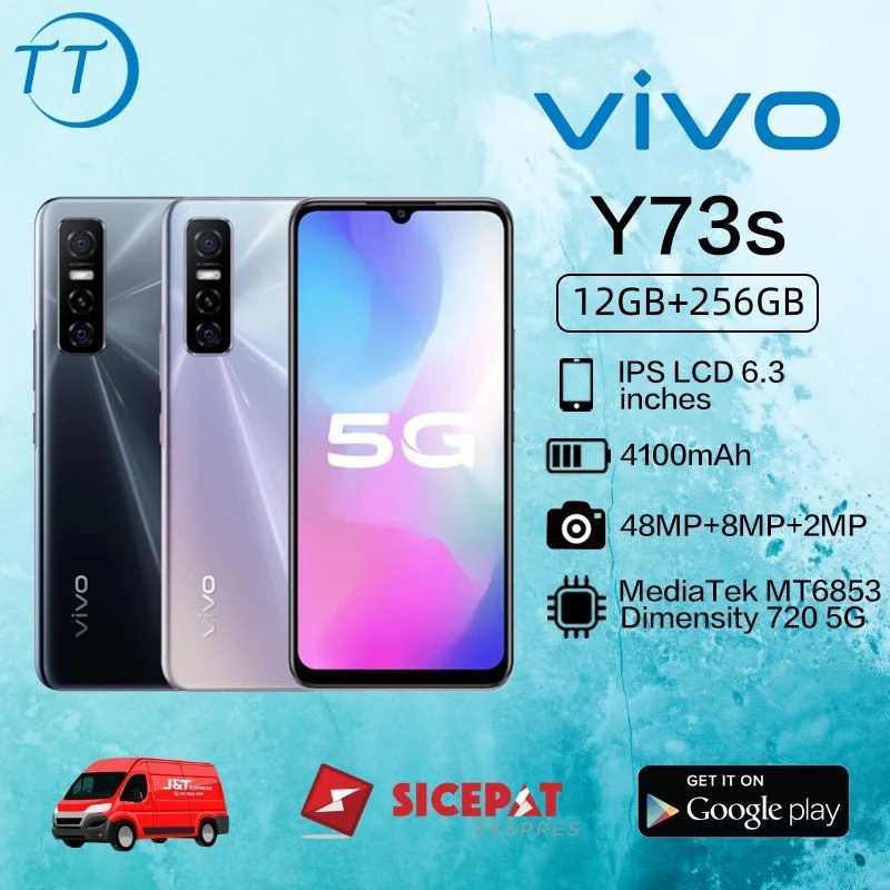 Jual VIVO Y73S 5G 12GB+256GB HP MURAH Cuci Gudang 6.3 inch smartphone Baterai 4100 mAh Handphone ...