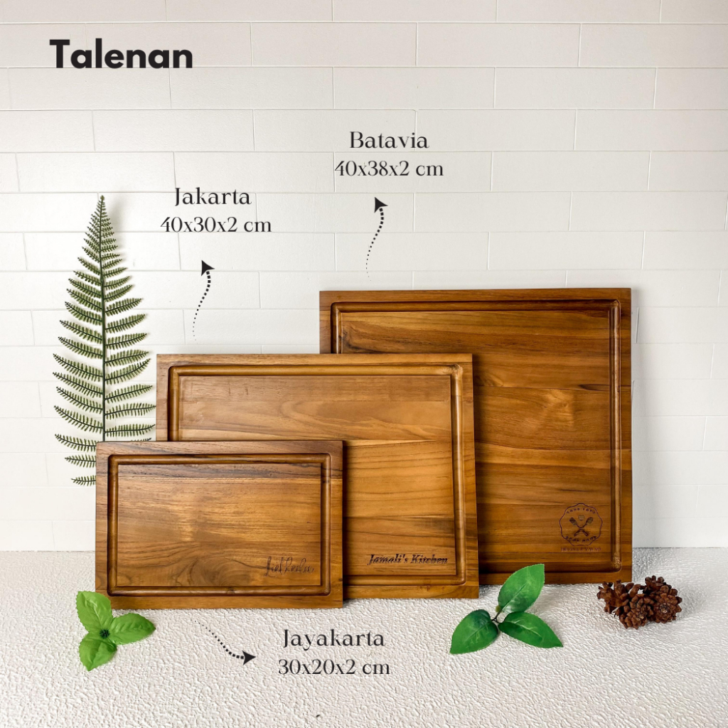 Jual Talenan Kayu PREMIUM (FREE UKIR Nama/Logo) | Takakan Kayu Rustic ...