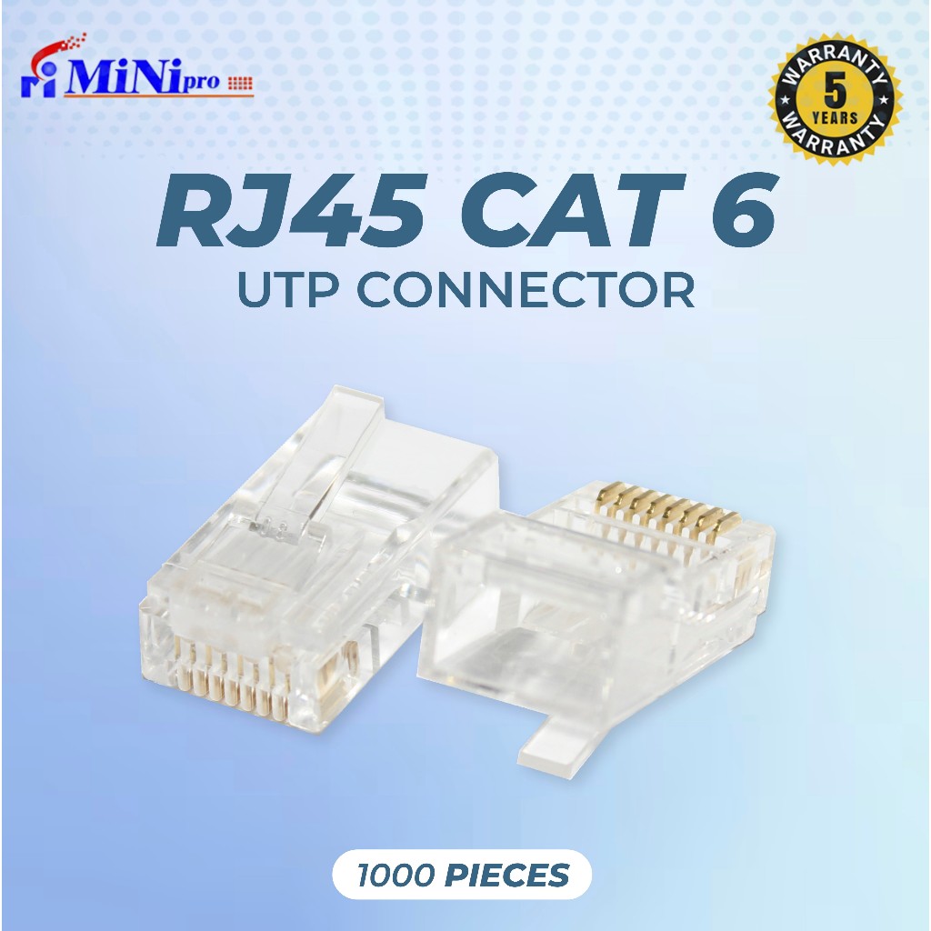 Jual CAT6 UTP CONNECTOR 1000 PCS | Shopee Indonesia