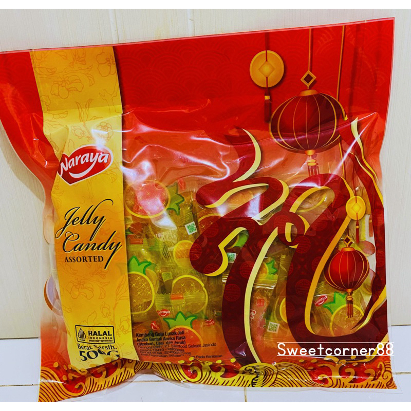 Jual NARAYA ASSORTED JELLY CANDY/ KEMBANG GULA LUNAK JELI ANEKA BENTUK ...