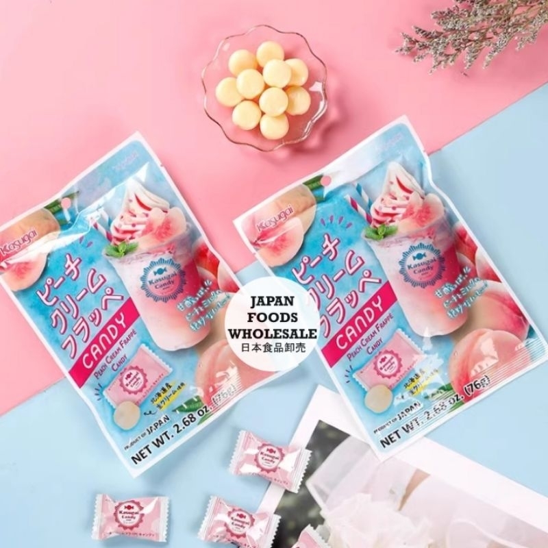 Jual Kasugai Peach Cream Frappe Candy / permen jepang / candy / permen ...