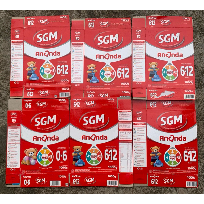 Jual kardus susu SGM 6-12 1.000g (kosong-tanpa isi) | Shopee Indonesia