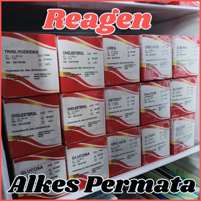 Jual Reagen Cholesterol - Glukosa - Triglycerides - Urid Acid - Urea 2x50 ml Glory Diagnostics ...