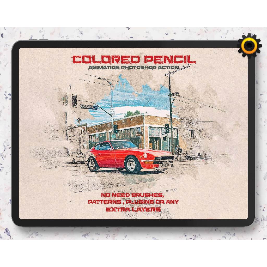 Jual Photoshop Action - Colored Pencil Animation | Shopee Indonesia