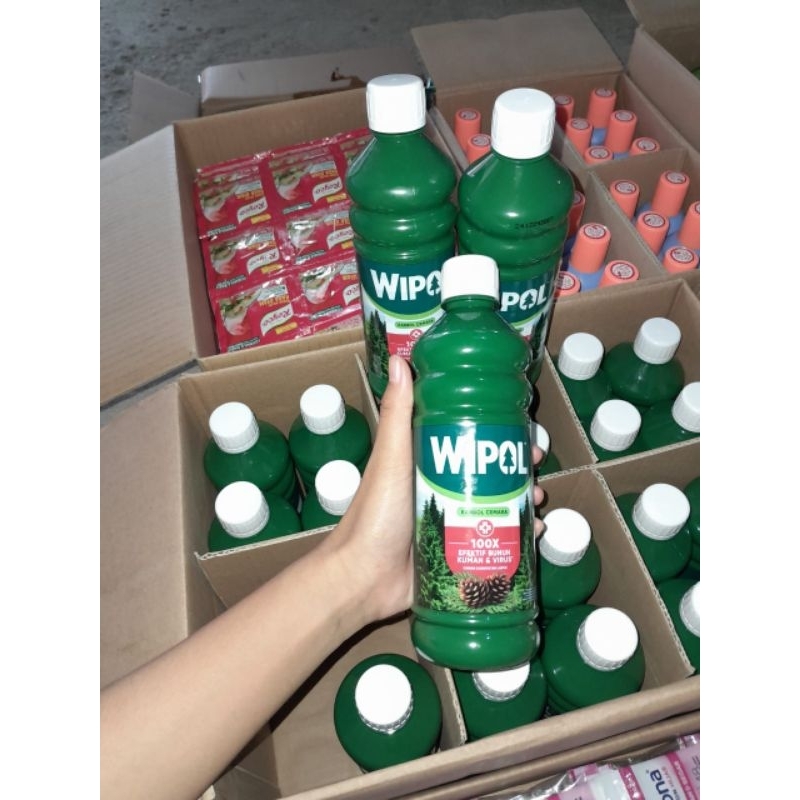Jual Wipol karbol aroma clasic pine kemasan botol 450ml | Shopee Indonesia