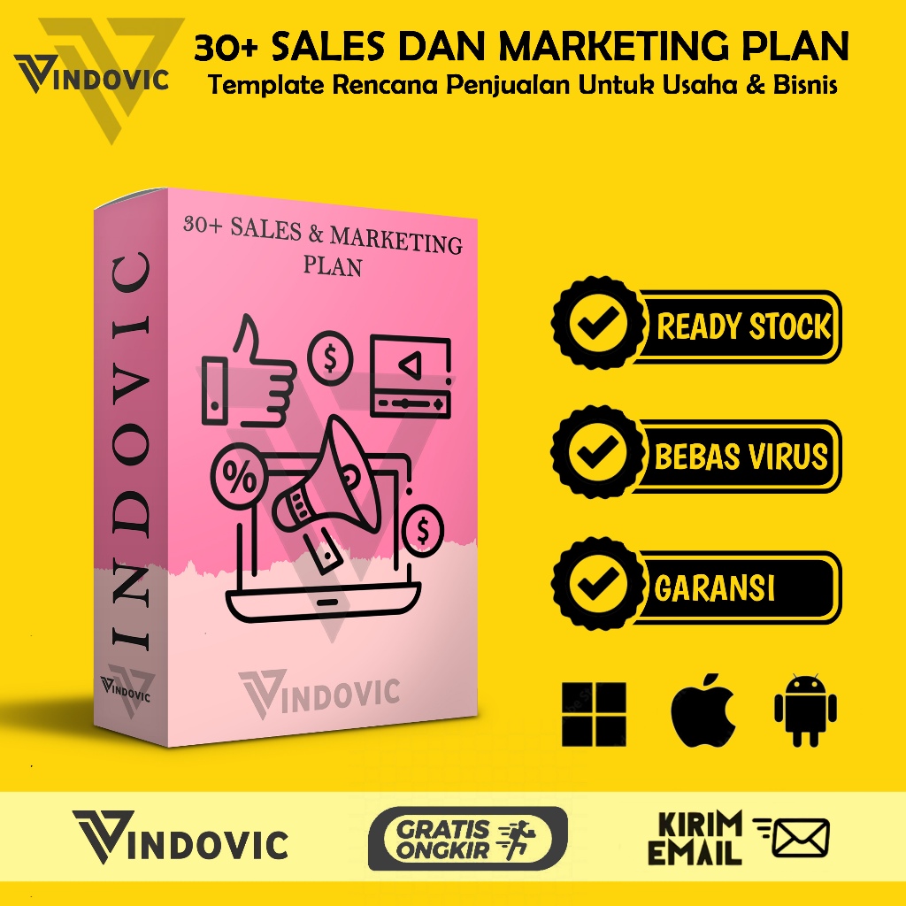 Jual [T0042] 30 TEMPLATE SALES DAN MARKETING PLAN RENCANA BISNIS | Shopee Indonesia