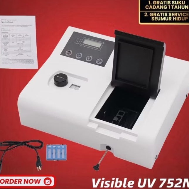 Jual UV VIS Spectrophotometer UV752N Visible Spektrofotometer UV 752N Light | Shopee Indonesia