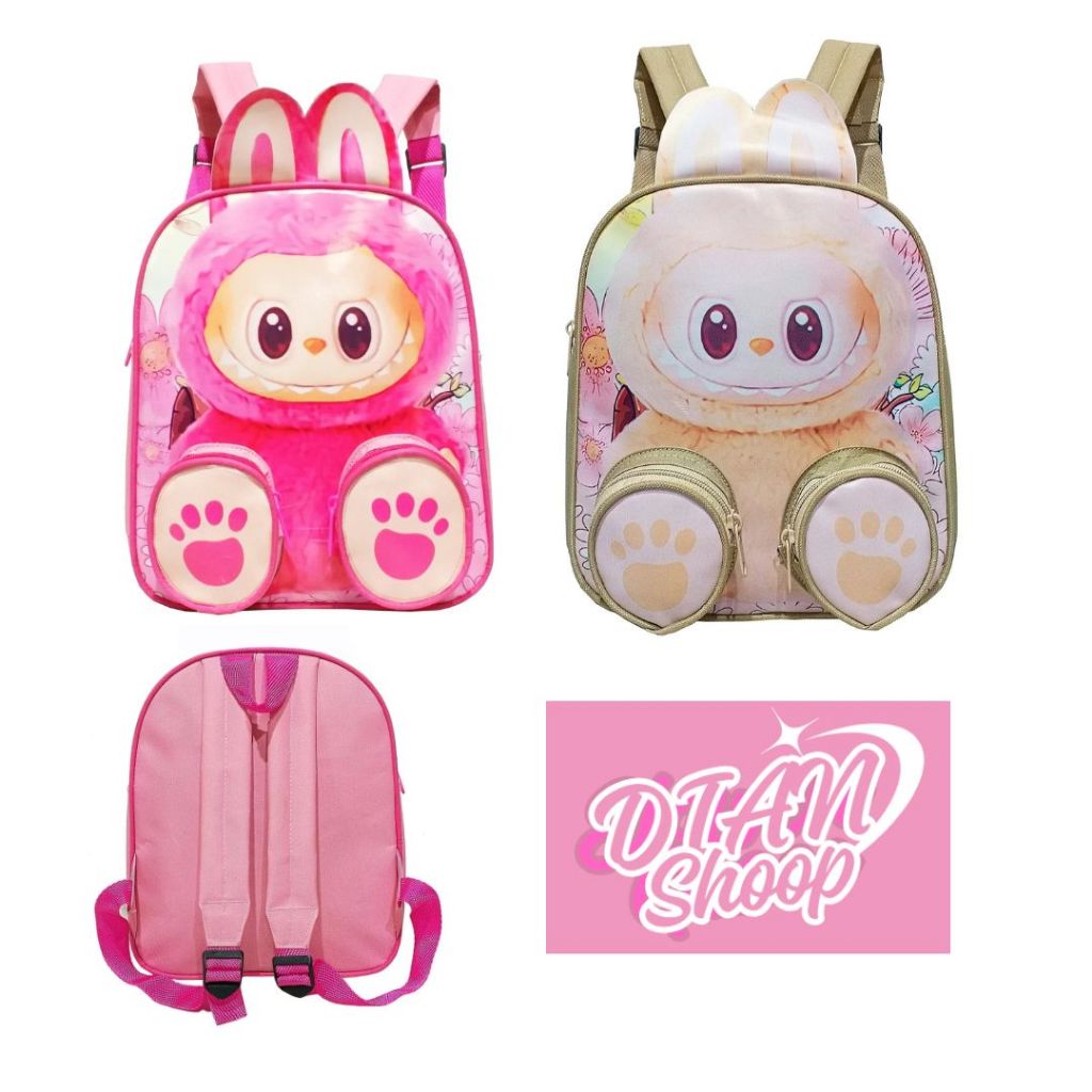 Jual DIAN/Tas Anak Karakter Labubu/Tas Ransel Sekolah Anak Tk/Paud Karakter Labubu/Tas Punggung ...