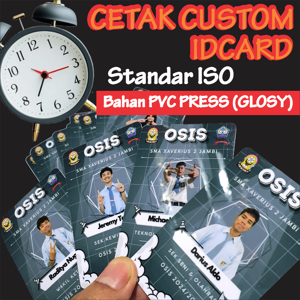 Jual Cetak Id card Bahan Pvc,kartu Member pake Poto dan barcode desain ...