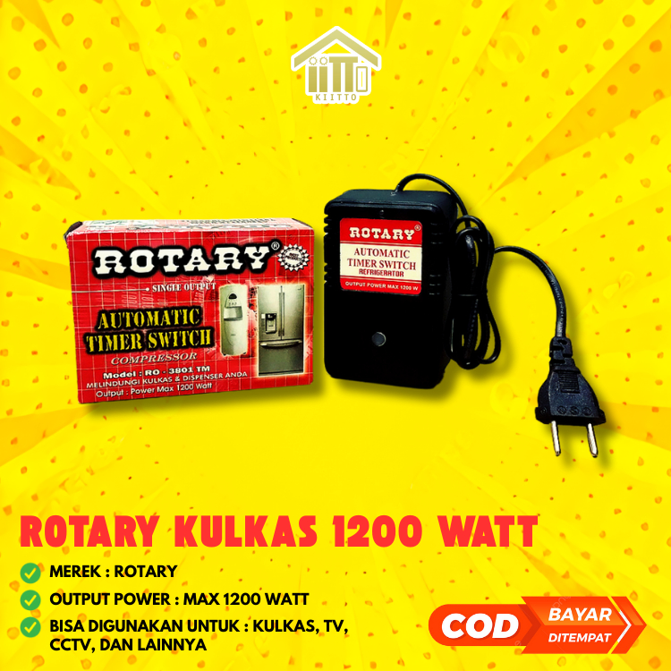 Jual ROTARY KULKAS 1200 W / AUTOMATIC TIMER SWITCH ROTARY / TIMER ...