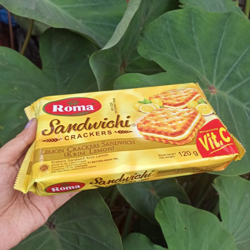 Jual Roma Sandwichi Crackers - Lemon Crackers Sandwich ( Krim Lemon ...