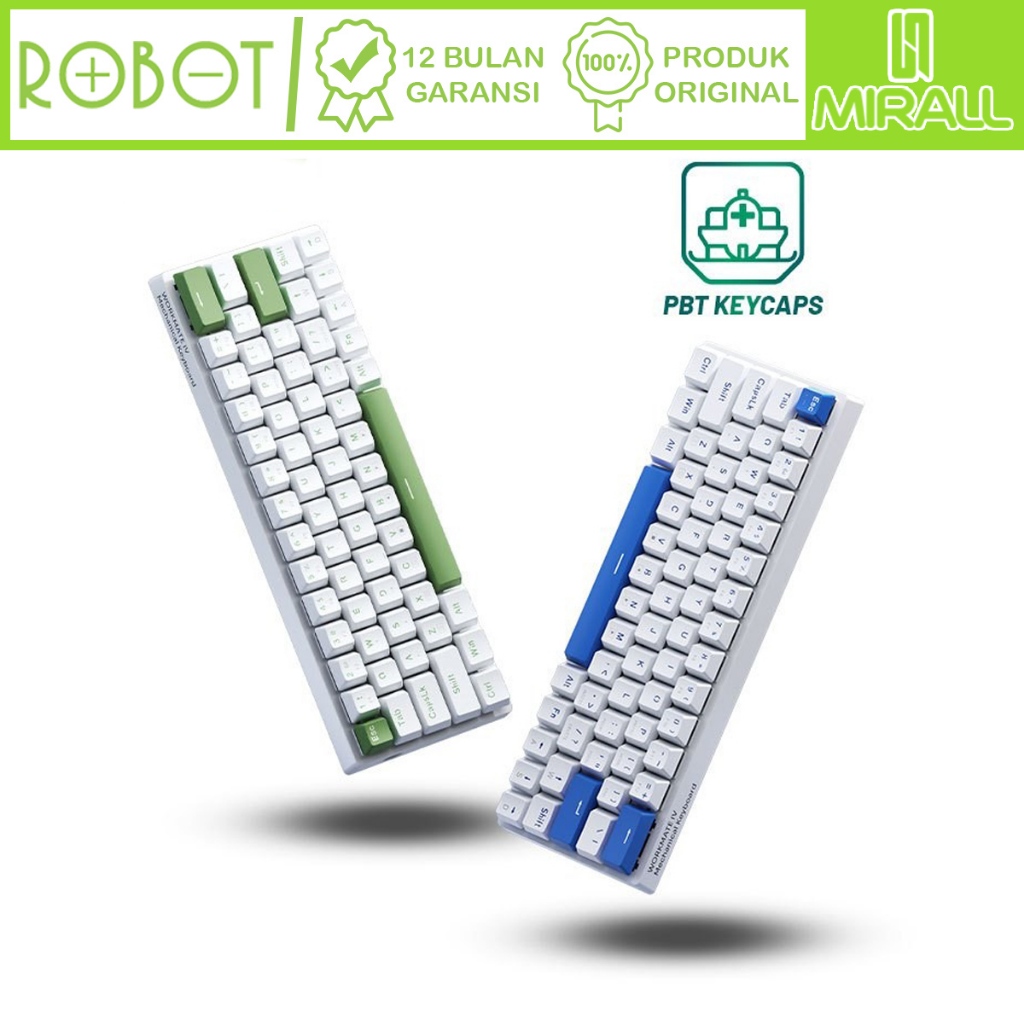 Jual ROBOT WORKMATE IV 4 Mechanical Wired Gaming Keyboard 63 Keys PBT ...