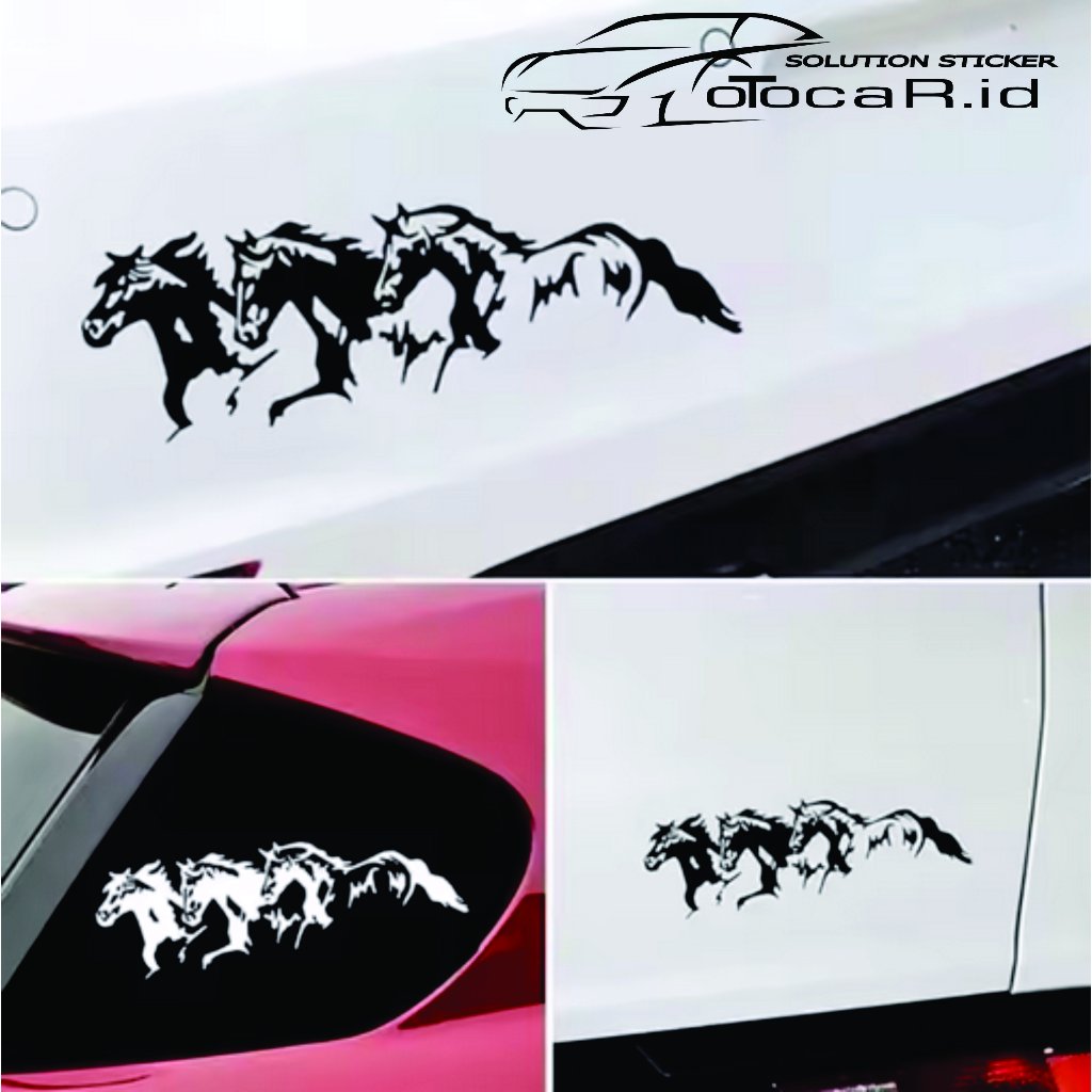 Jual STICKER MOTIF KUDA BERLARI SEPASANG KANAN KIRI | Shopee Indonesia