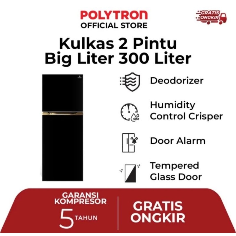 Jual KULKAS POLYTRON 2 PINTU NEW BELLEZA PRM430X KULKAS POLYTRON 2PINTU ...